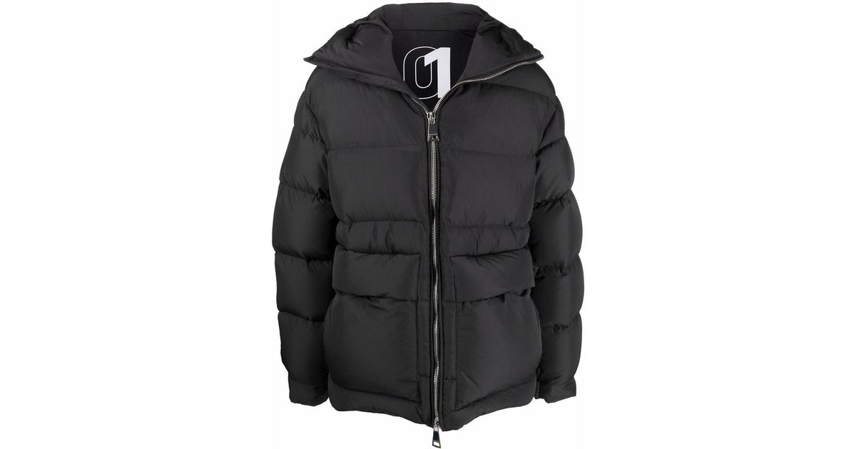 Khrisjoy Feather Down Rear-logo Parka in Black for Men - Lyst