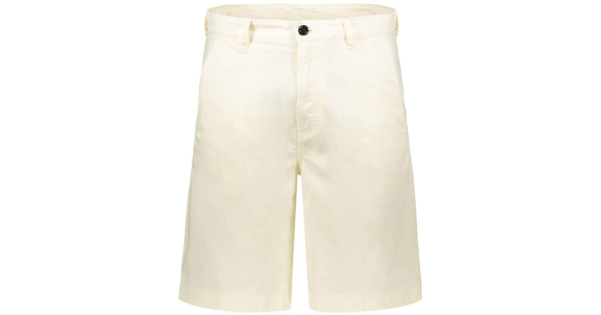 DIESEL Button Lightweight Shorts in Natural for Men | Lyst