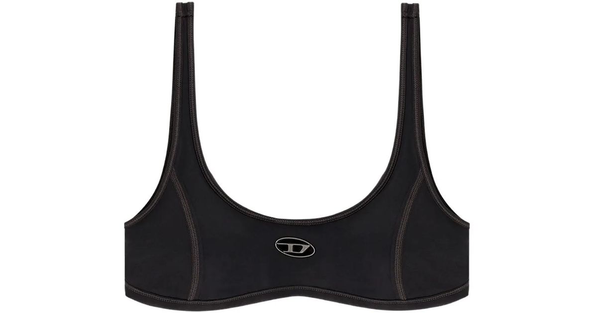 DIESEL Chelsea-Utlt Cut-Out Sports Bra in Black | Lyst UK