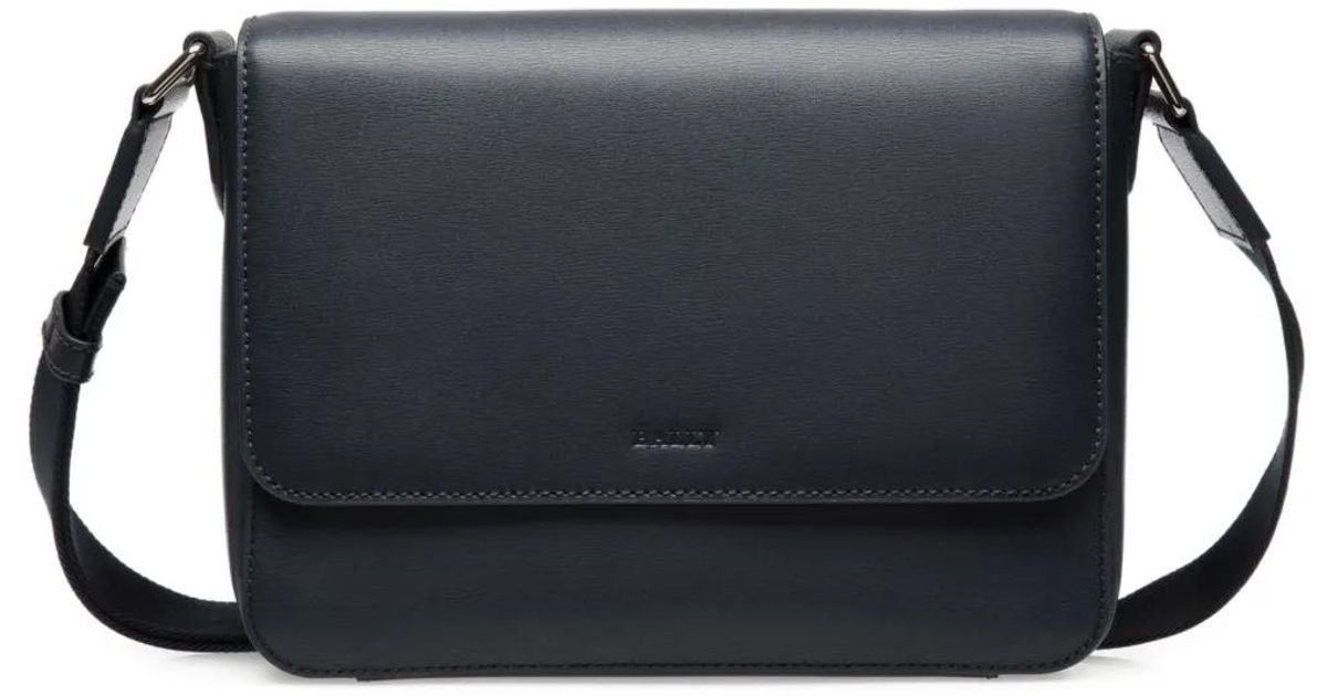 Bally Leather Messenger Bag in Black for Men | Lyst UK
