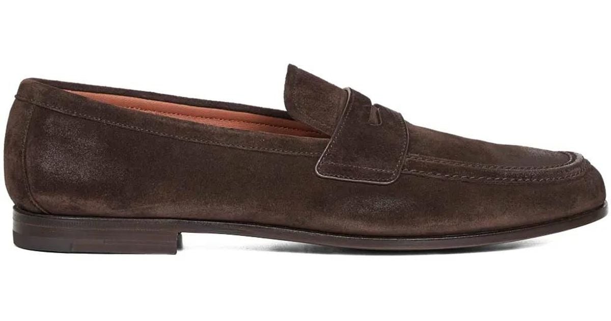 Church's Suede Penny Loafers in Brown for Men | Lyst UK