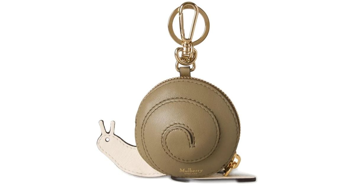 Mulberry Snail Keyring in Natural | Lyst UK