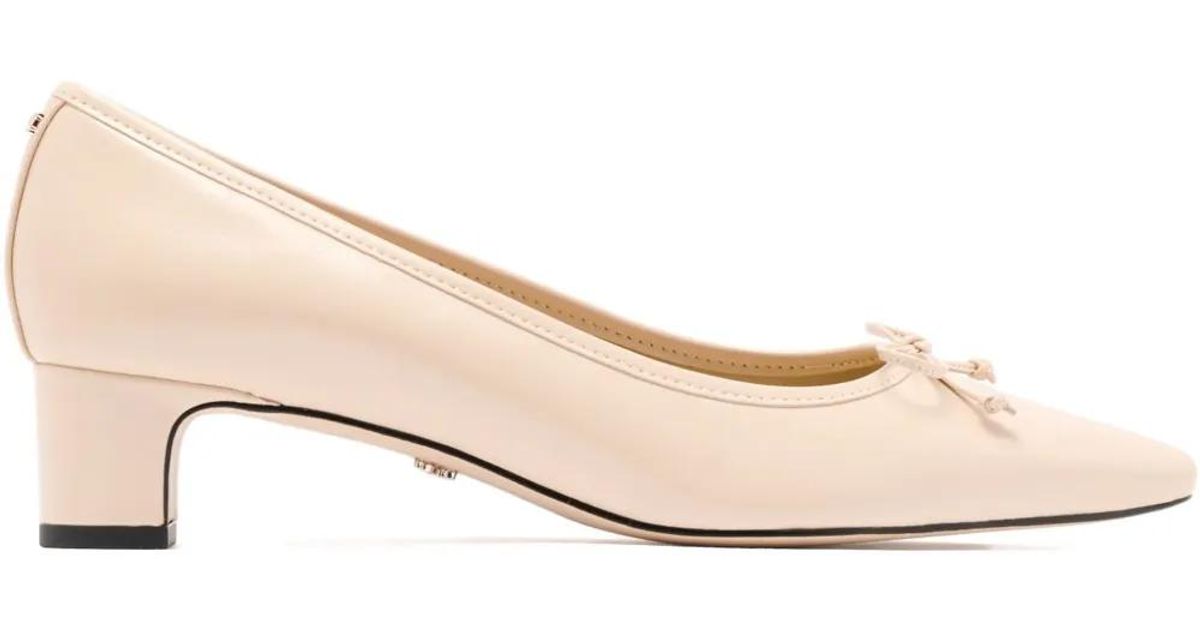 Sam Edelman Leather Heeled Pumps in Pink | Lyst