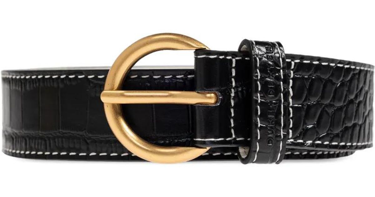 Duke & Dexter Ellis Croc-Effect Belt in White for Men | Lyst UK