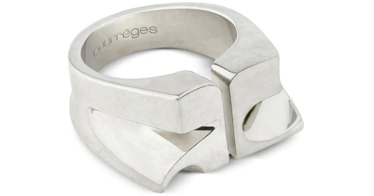 Courreges Ac Ring in White | Lyst