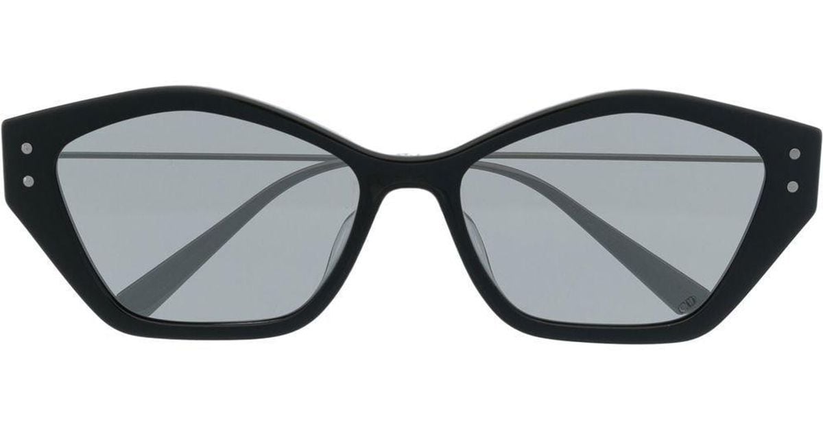 Dior Cat Eye Style Sunglasses In Black Lyst