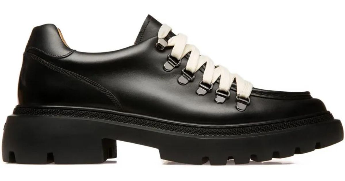 Bally Varshal Leather Derby Shoes in Black for Men | Lyst UK