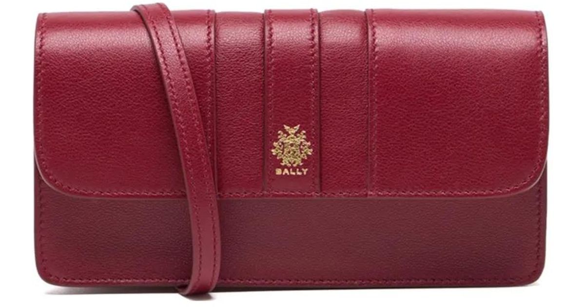 Bally Signature Wallet in Red | Lyst
