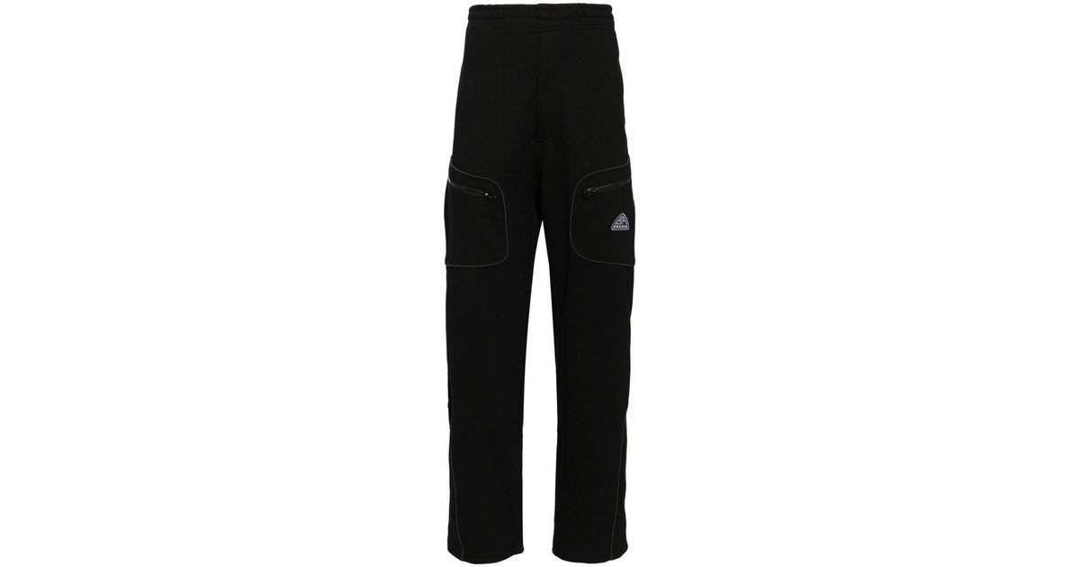 BREATH Logo-Appliqué Cotton Track Pants in Black for Men | Lyst