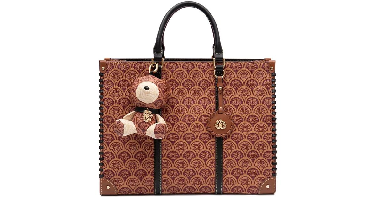 Isla Leather Tote Bag in Brown | Lyst