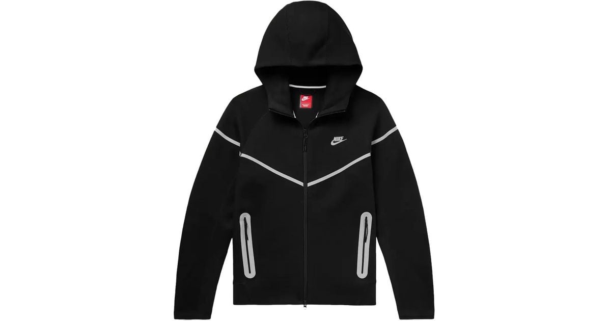 Nike Tech Windrunner Fleece Jacket in Black for Men | Lyst UK