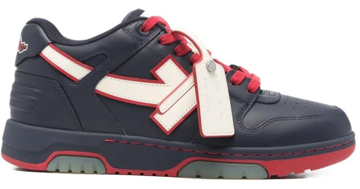 Off-White c/o Virgil Abloh Out Of Office Arrow-Detail Sneakers in Blue ...