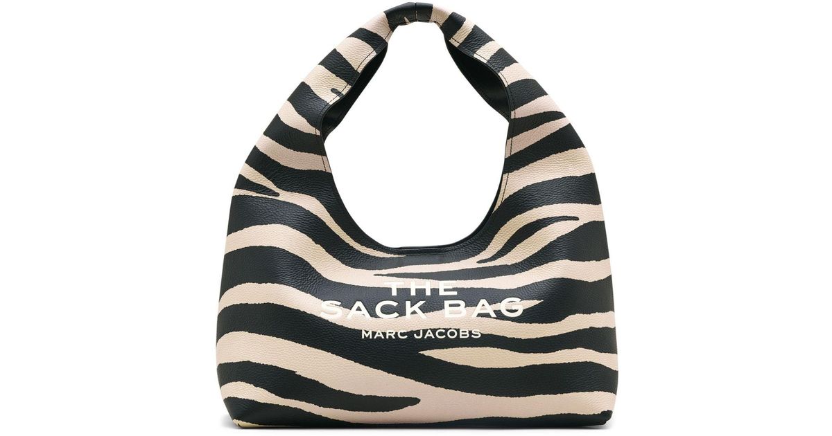 Marc Jacobs The Sack Zebra-Print Bag in Black | Lyst