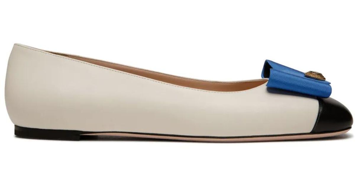 Bally B-Bow Ballerina Shoes in White | Lyst