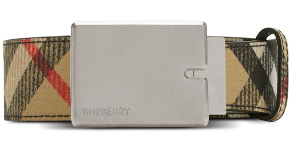 Burberry Reversible B Cut Belt in Natural for Men | Lyst