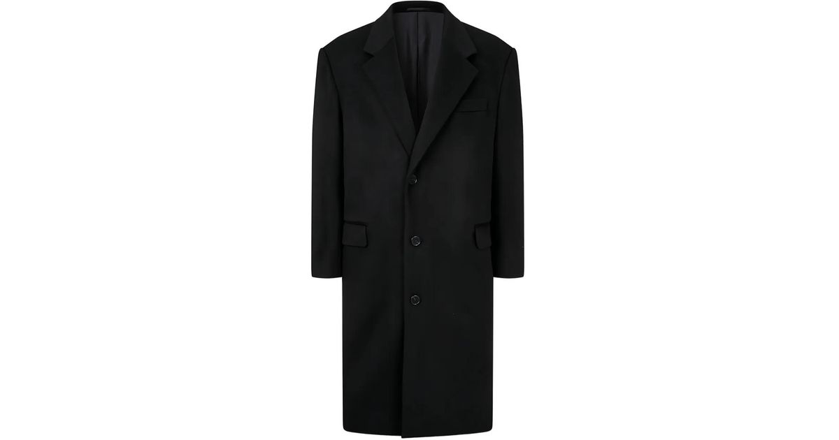 MAN ON THE BOON. Button Coat in Black for Men | Lyst
