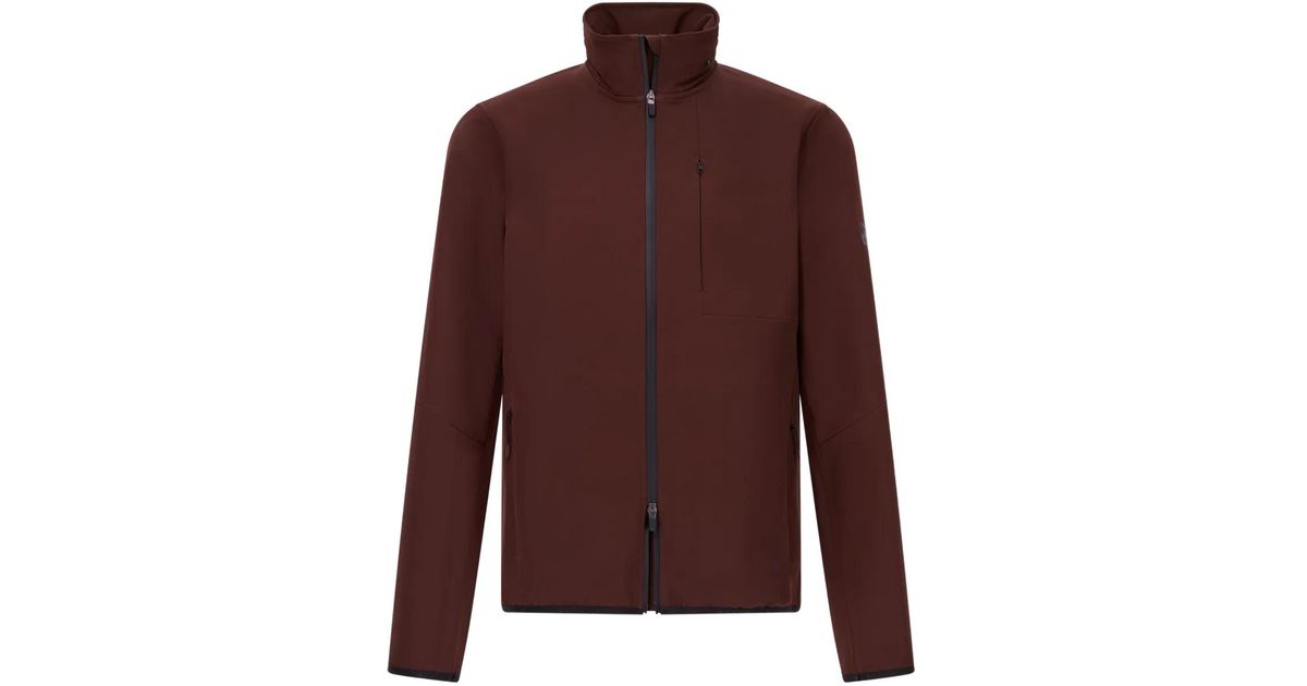 BOGGI B-Tech Logo-Piping Padded Jacket in Brown for Men | Lyst UK