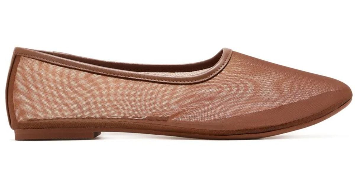 Senso Mesh Ballerina Shoes in Brown | Lyst