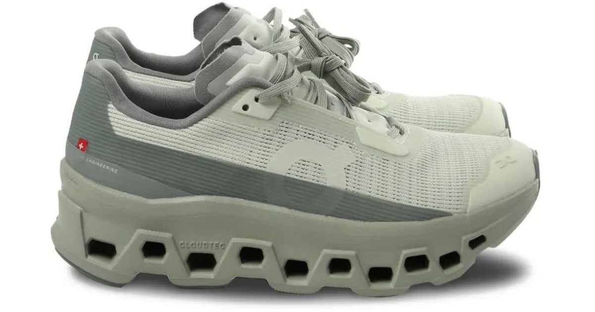 On Shoes Cloudmster Void Perforated Sneakers in Gray | Lyst