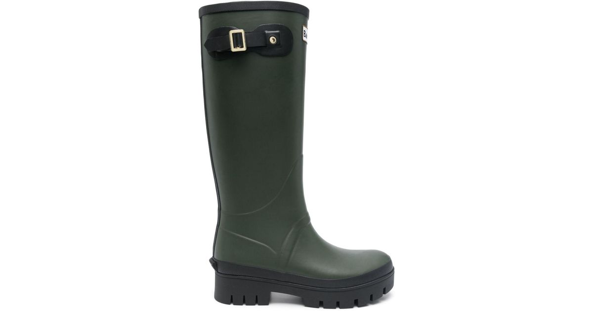 Barbour Snowdon Wellington Boots in Green | Lyst