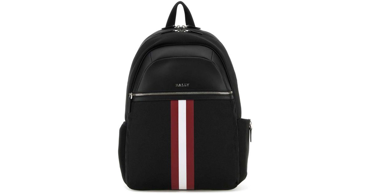Bally Canvas Backpack in Black for Men | Lyst