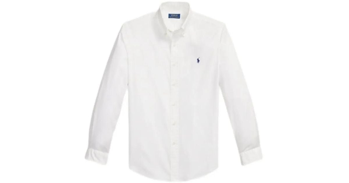 Polo Ralph Lauren Logo Shirt in White for Men | Lyst UK