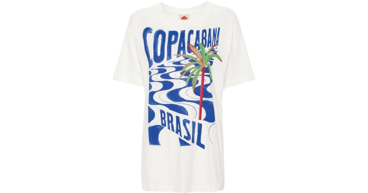 FARM Rio Copacabana T-Shirt in Blue | Lyst
