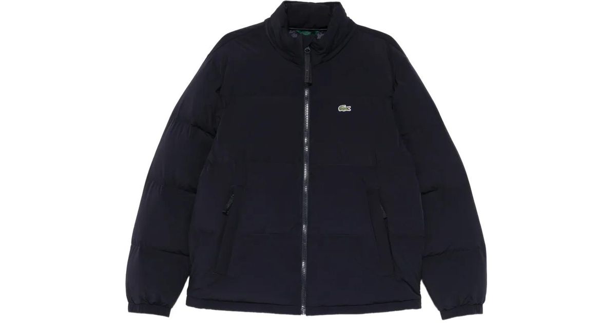 Lacoste Zip Padded Jacket in Blue for Men | Lyst UK