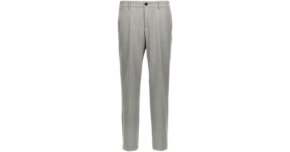 BOSS Genius El Chino Trousers in Gray for Men | Lyst