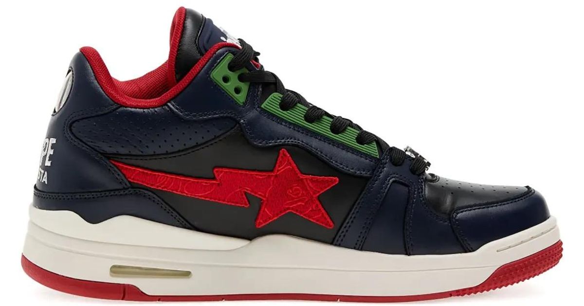 A Bathing Ape 30Th Anniversary Clutch Sta M1 Leather Hi-Top Sneakers in ...