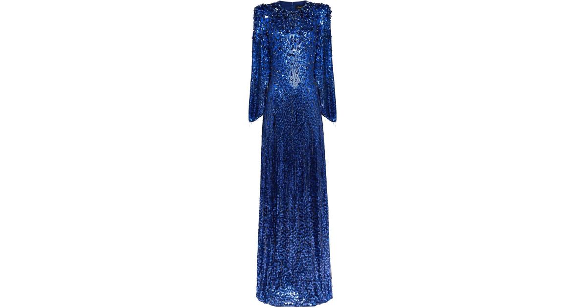 Jenny Packham Phara Dress in Blue | Lyst UK