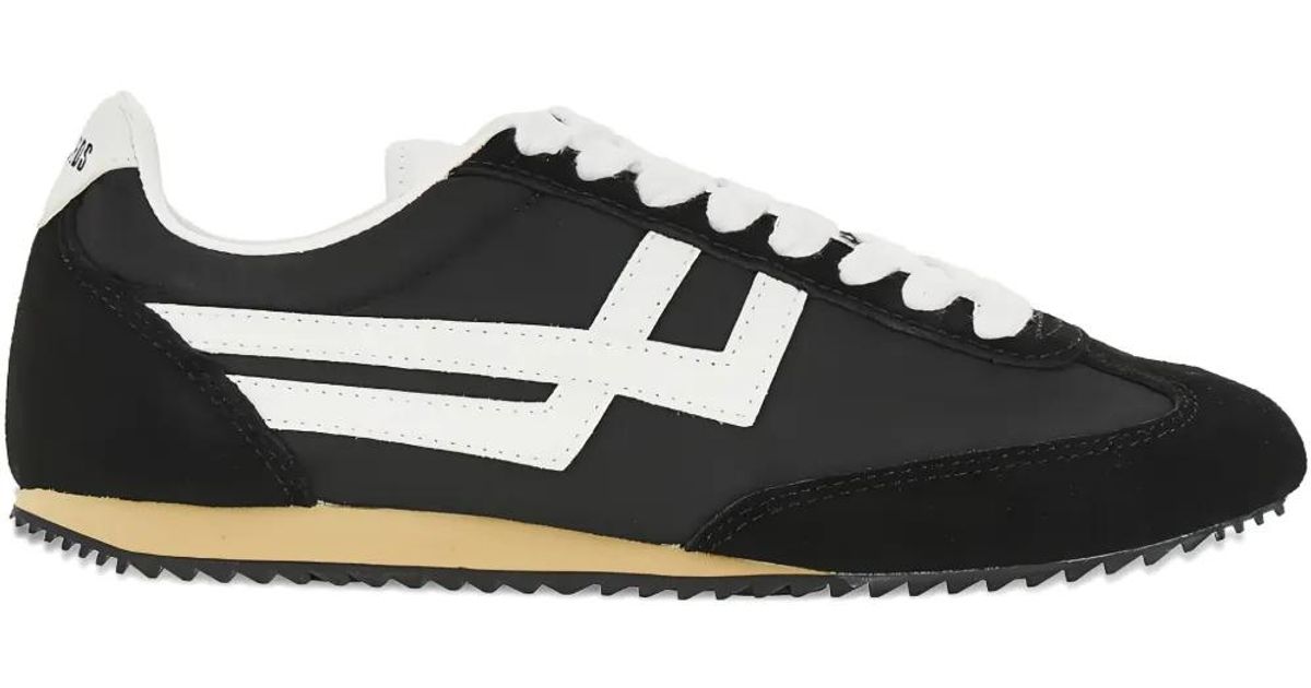 Pro Keds Racer 77 Logo Stripe Trainers in Black | Lyst UK