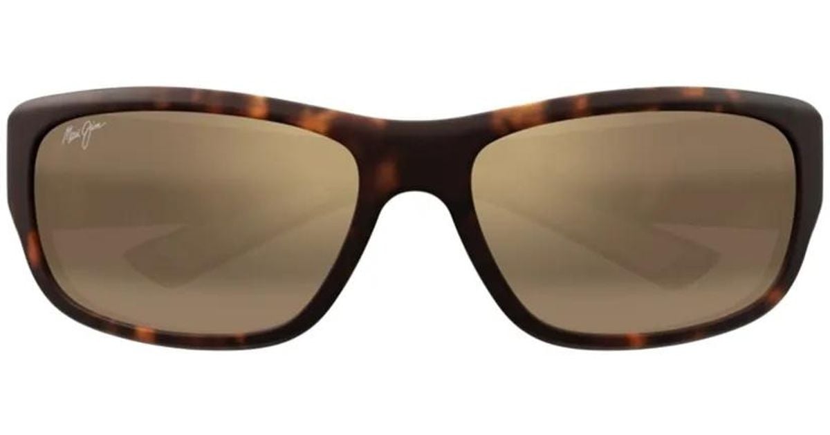 Maui Jim Ma'Ukele Rectangular-Frame Sunglasses in Grey | Lyst UK