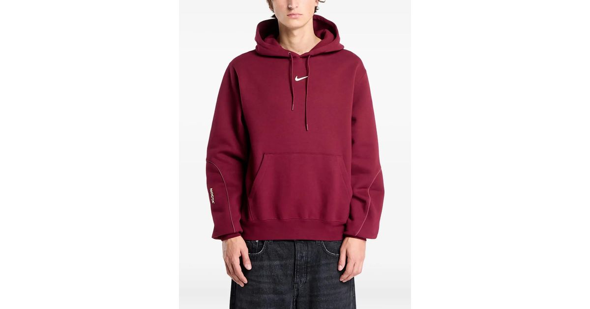 Nike X Nocta Logo Fleece Hoodie in Red | Lyst