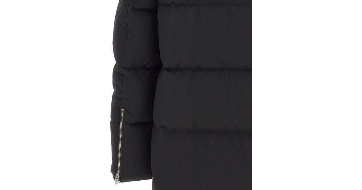 Moose Knuckles Removable-Hood Quilted Coat in Black for Men | Lyst