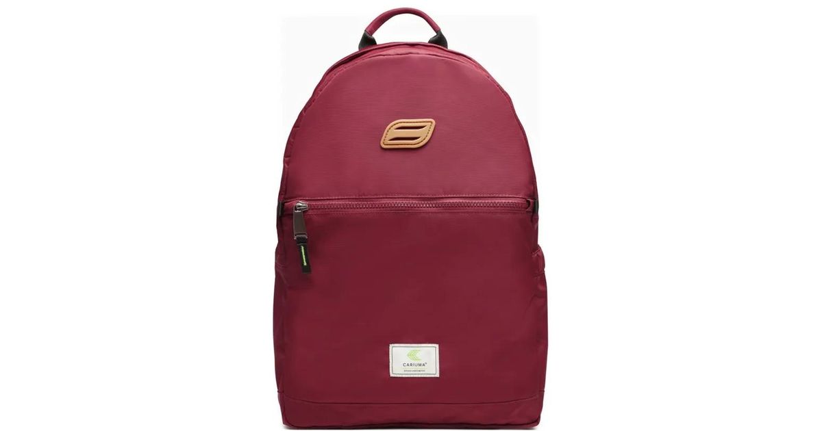 CARIUMA Jj Logo-Appliqué Backpack in Red | Lyst UK