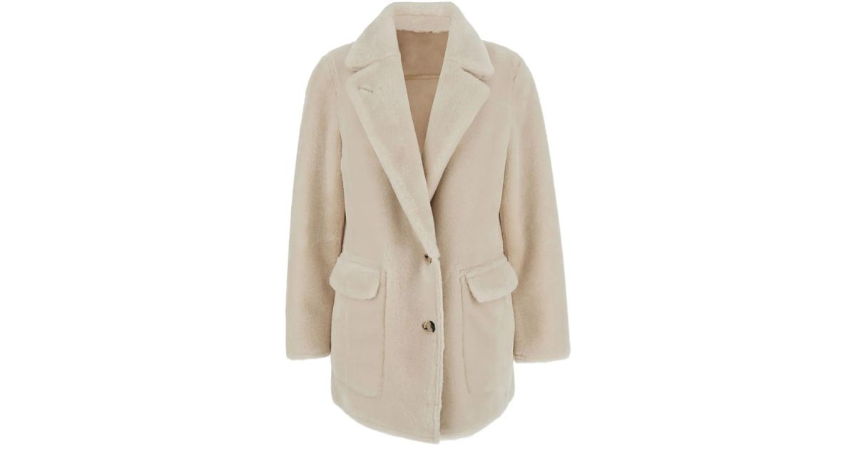 Urbancode Button-Fastening Reversible Jacket in Natural | Lyst