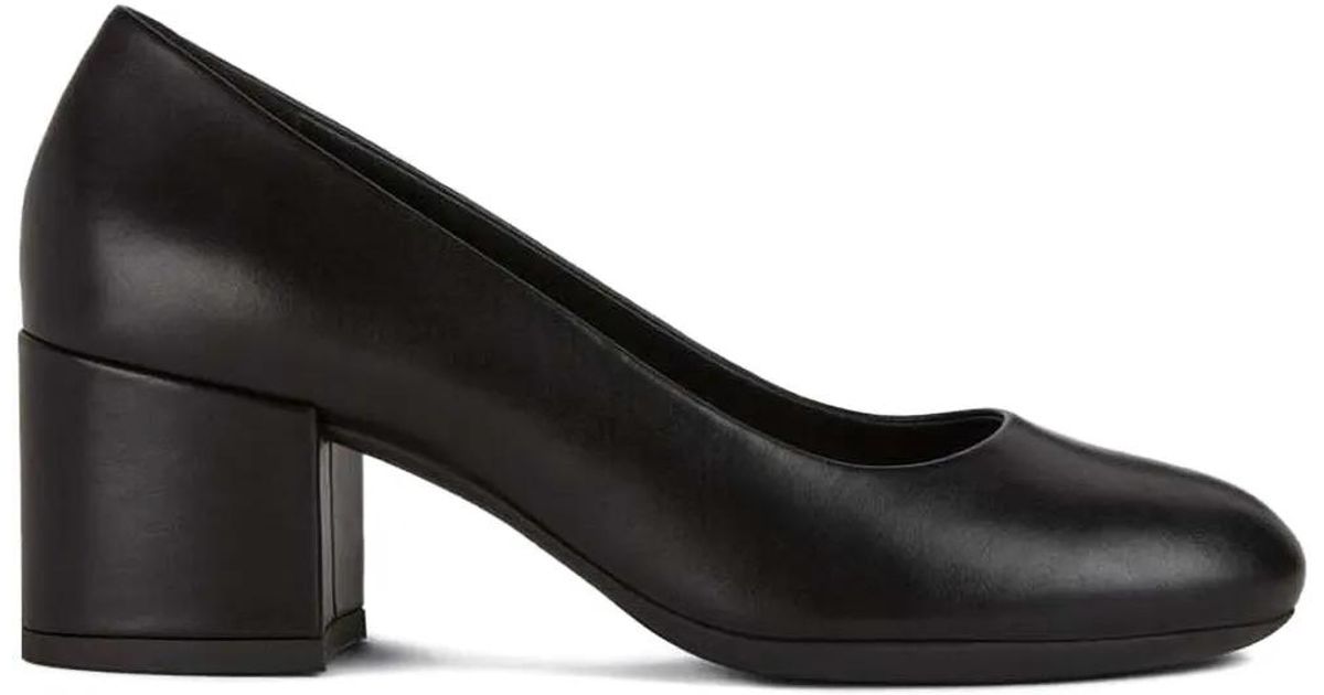 Geox 60Mm Eleana Block-Heel Pumps in Black | Lyst