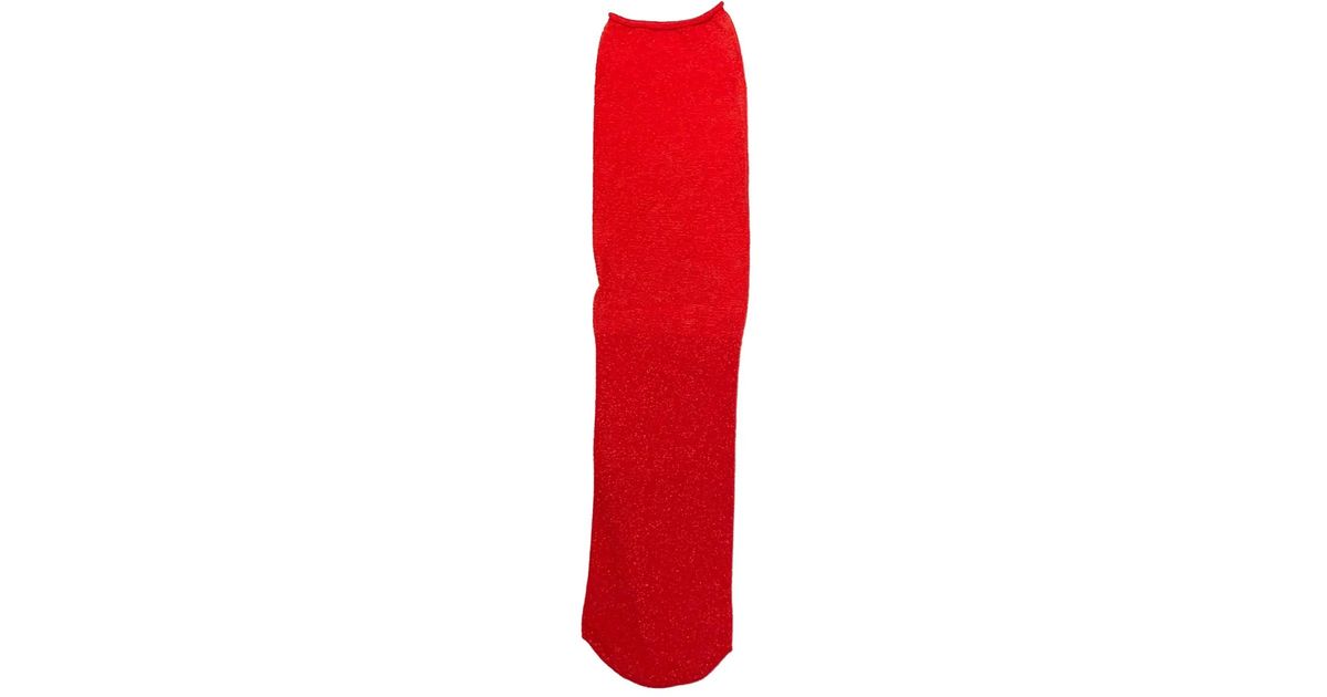Antipast Lurex-Effect Socks in Red | Lyst UK