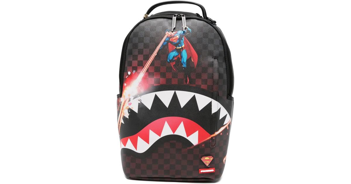 Sprayground Superman Laser Backpack in Grey for Men | Lyst UK