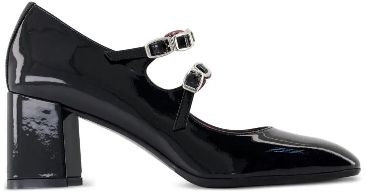 CAREL PARIS 60Mm Alice B Buckle-Detail Pumps in Black | Lyst