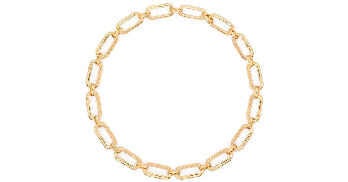 Missoma Polished Paperclip Chain Necklace in Metallic | Lyst