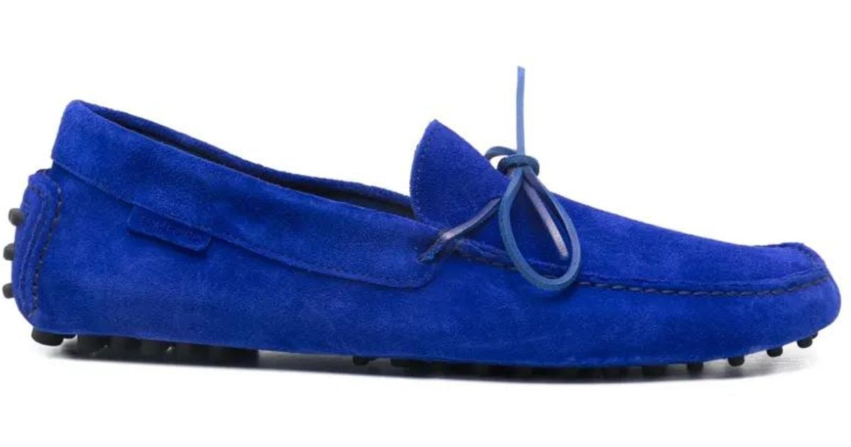 Tom Ford Tie Suede Loafers in Blue for Men | Lyst UK