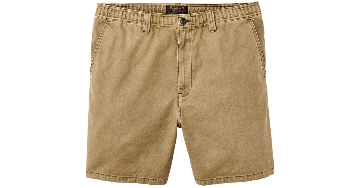 Filson Cotton Shorts in Natural for Men | Lyst