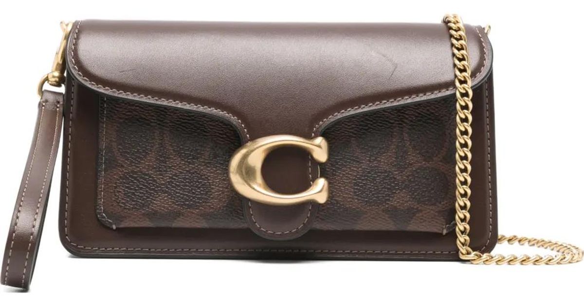 COACH Tabby Chain Bag in Gray | Lyst