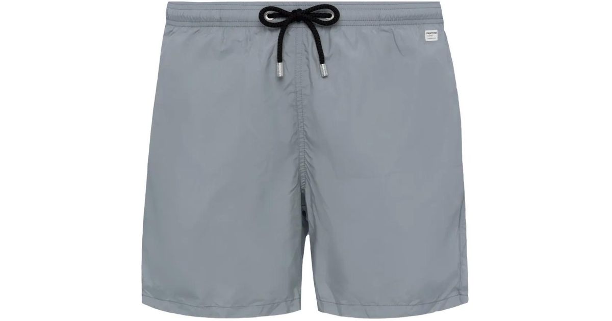Mc2 Saint Barth X Pantone Drawstring Swim Shorts in Grey for Men | Lyst UK