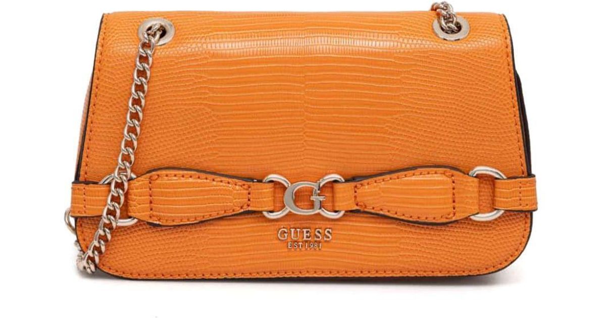 Guess Arlena Shoulder Bag in Orange | Lyst