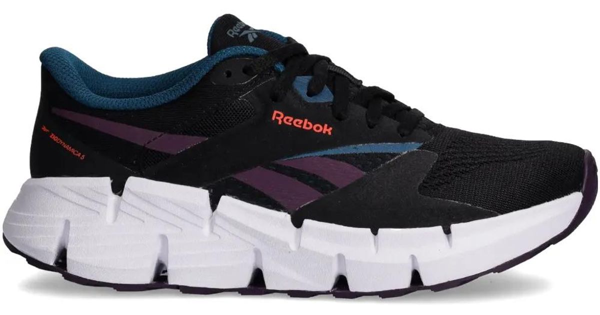 Reebok Zig Dynamica 5 Sneakers in Black | Lyst