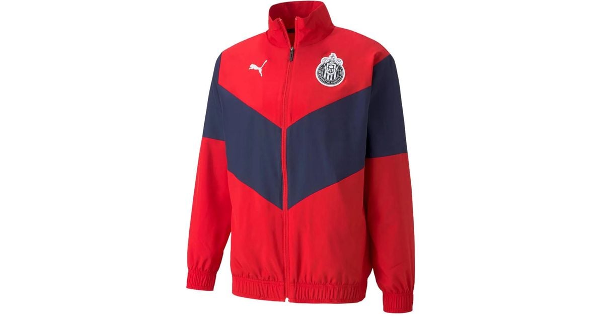 PUMA Chg Chivas Prematch Jacket in Red for Men | Lyst UK