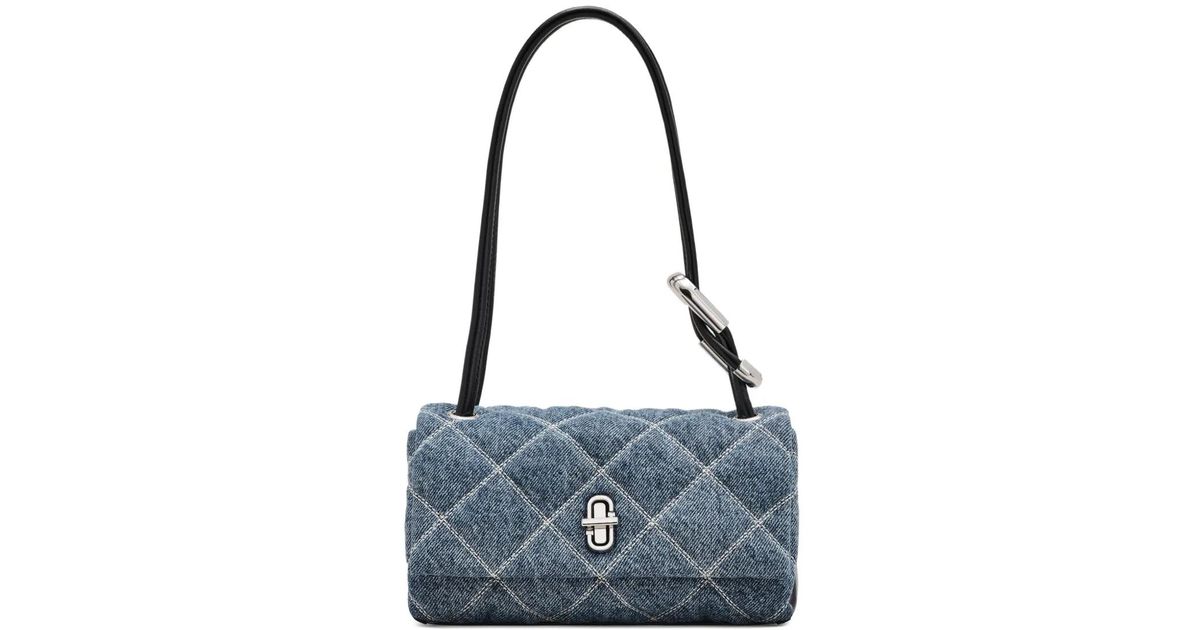Marc Jacobs The Quilted Denim Mini Dual Shoulder Bag in Blue | Lyst